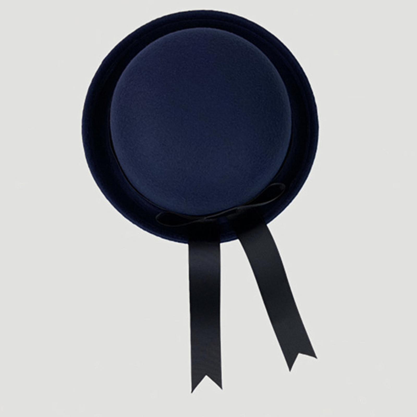 Classic Ribbon Bucket Cap Handmade Parent-child Bowler Hat Party Hat ...