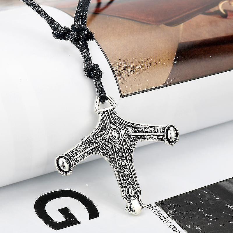 Blood Curse Bloodborne Sword Hunter Badge Necklace Cross Amulet Pendant ...