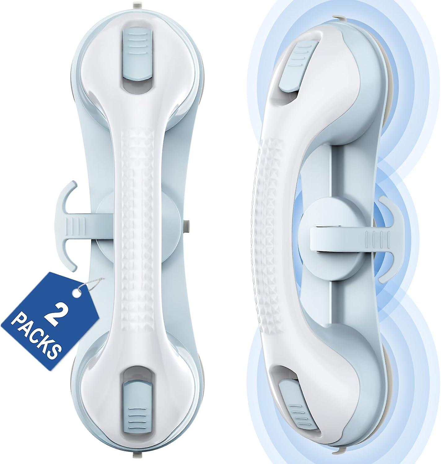 3 Suction Cup Grab Bars for Shower, ASLUCO Shower Handles for Elderly ...