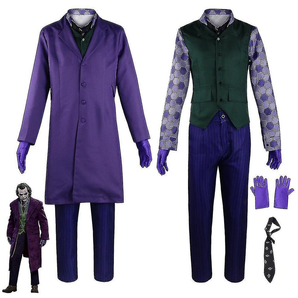 Batman: The Dark Knight Deluxe Heath Ledger Joker Costume Adults Men ...