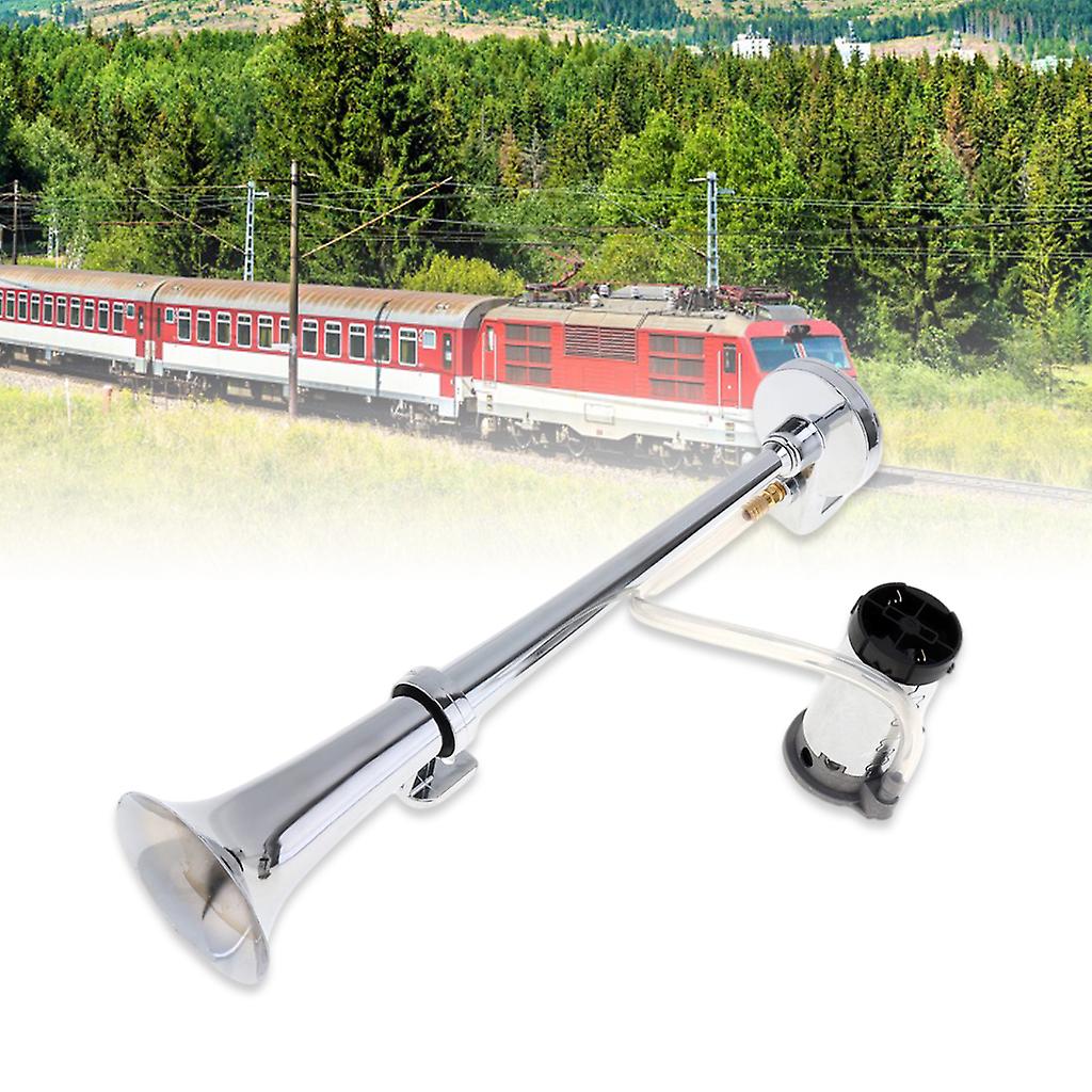 150db Chrome Super Loud Single Trumpet Air Horn Kit Trucks Lorrys ...