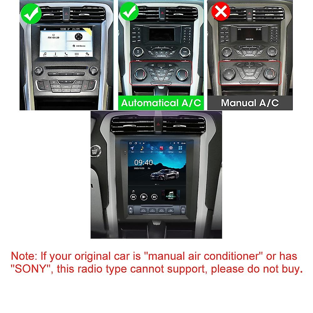 For Ford Mondeo Fusion MK5 2013-2020 Stereo Car Radio Multimedia ...
