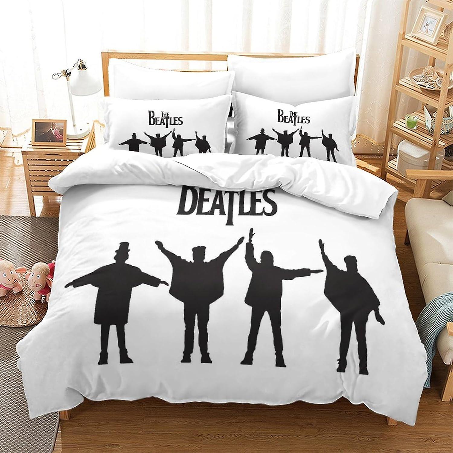 The Beatles 3D Print Bedding Set,Duvet Cover Set for Kids Boys,Rock ...