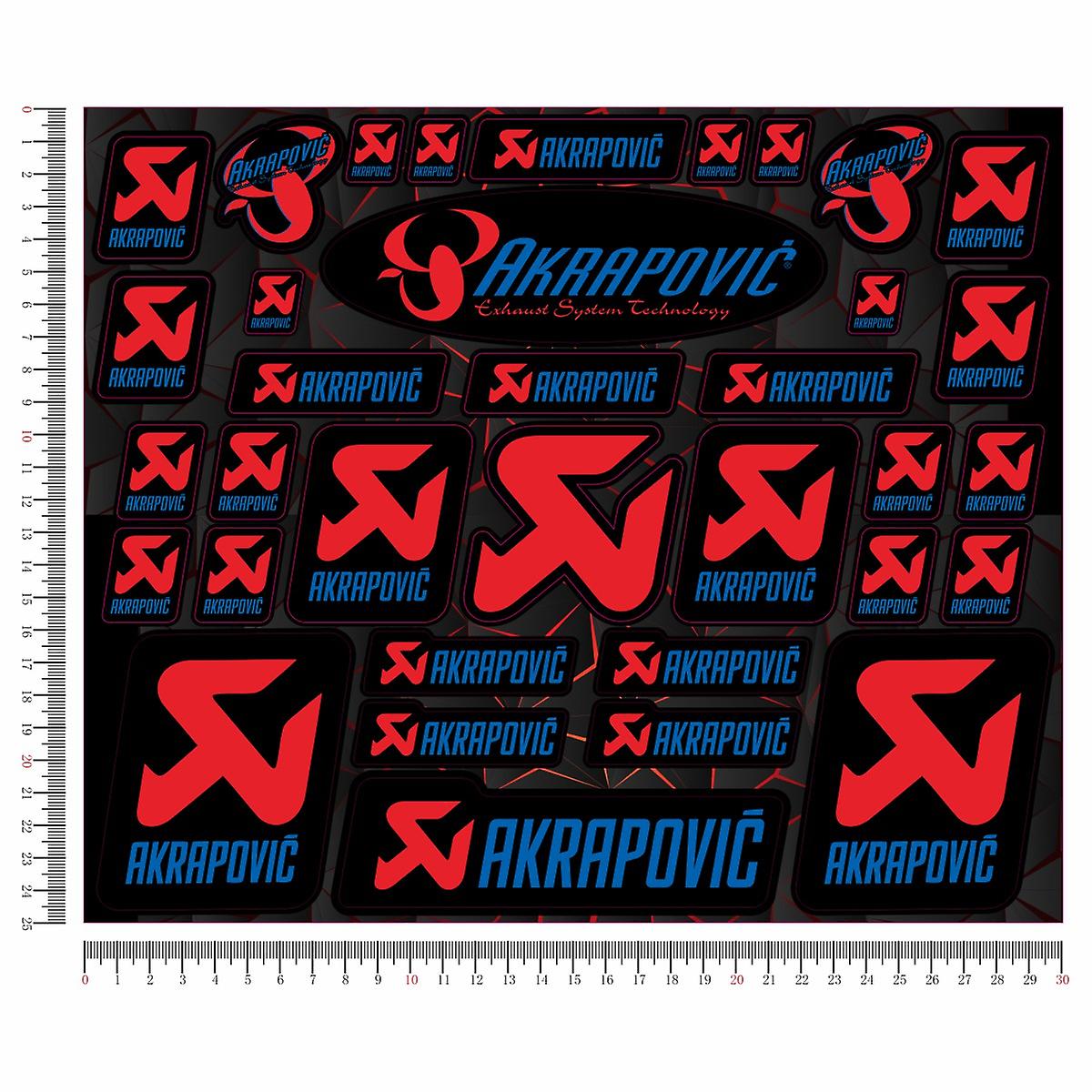 For Akrapovic Sticker Silencer Muffler Tip Pipe Tank Logo Decal | Fruugo UK