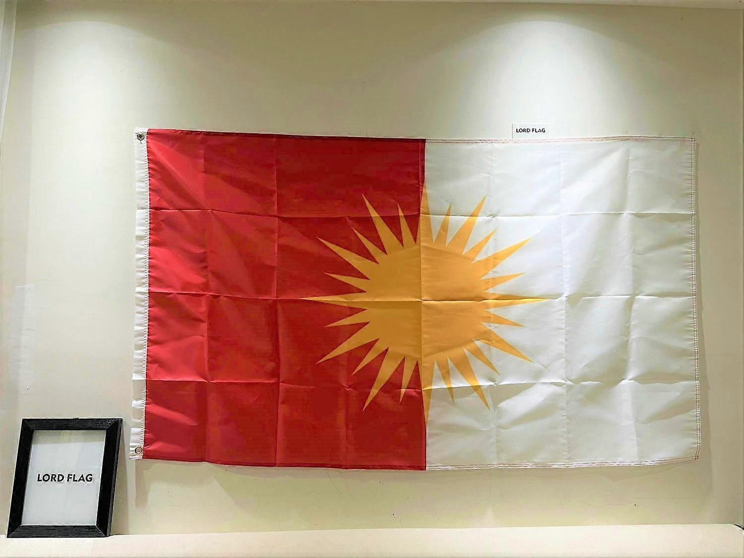 Custom 90x150cm Yezidi Flag Yezidische Flagge Drapeau Ezdi Yezidi ...