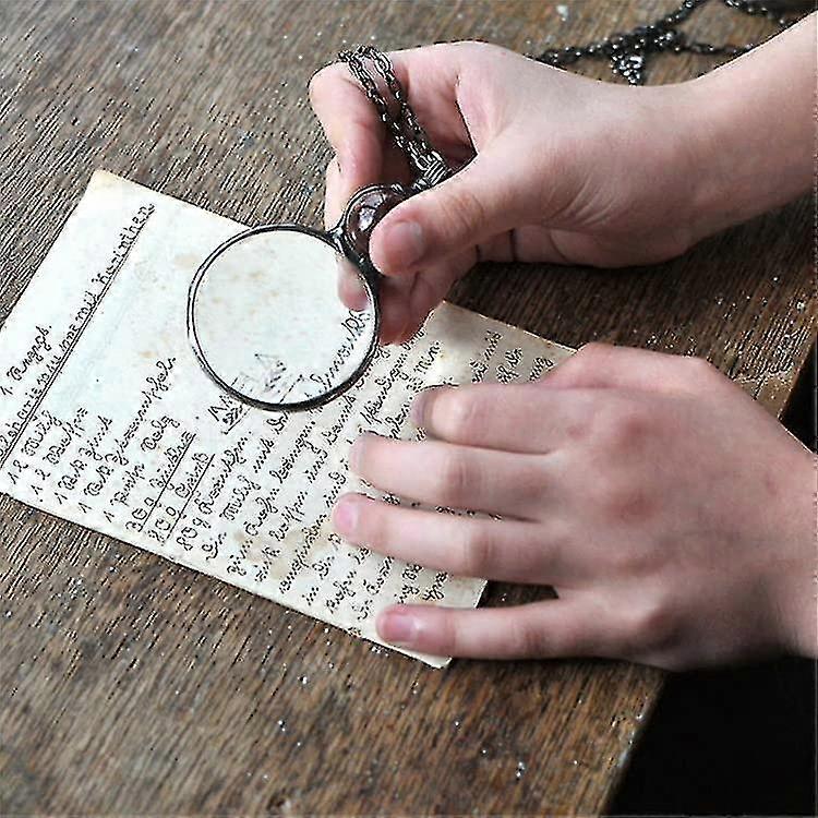 Magnifying Glass Necklace Gift, Reading Magnifying Glass Pendant ...