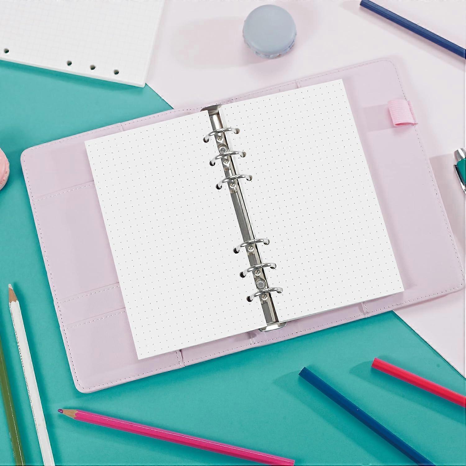 A5 Refill Paper, 3 Pack Refillable Note Paper, Squared, 6 Holes Refill ...