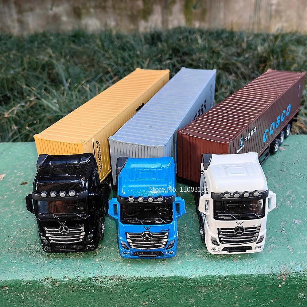 150 Large Diecast Alloy Truck Car Model Container Toy Simulation Pull ...