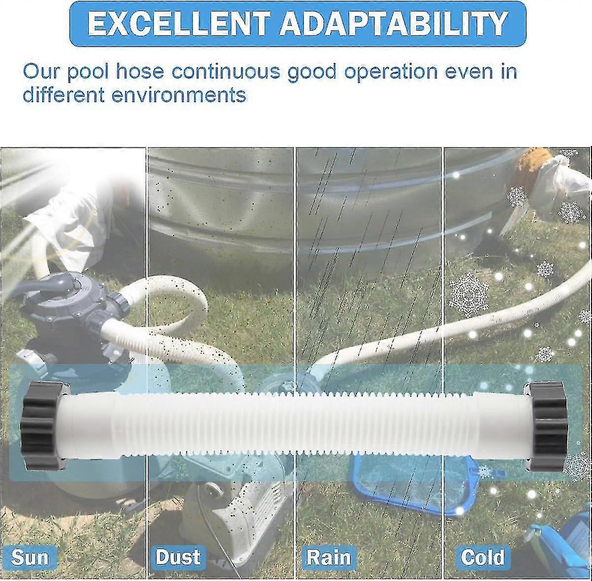 11535 Pool Sand Filter Pump Hose - 16 Inch Intex Interconnecting Hose ...