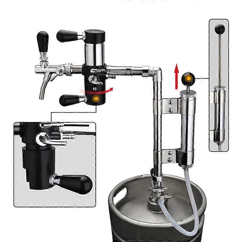 Keg Party Beer Pumps, Heavy Duty Draft Beer Picnic Party Pump Keg Tap ...