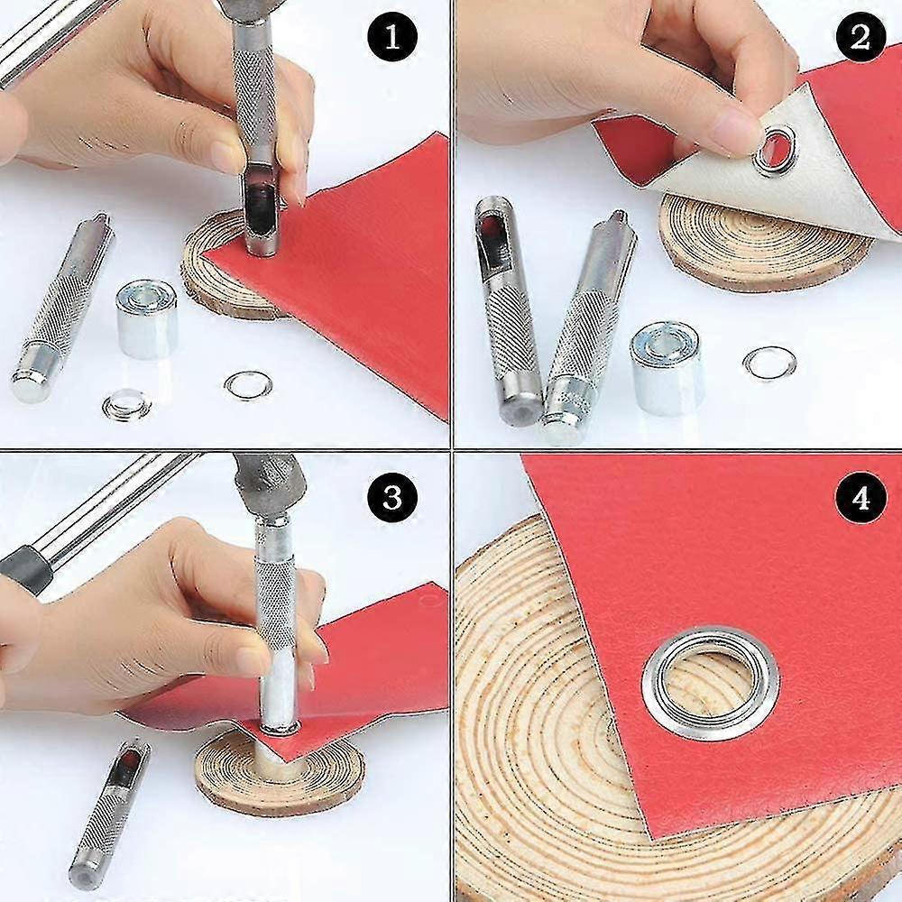 100 Sets Grommet Eyelets Kit, 10mm Eyelets, Tarpaulin Repair Kit ...