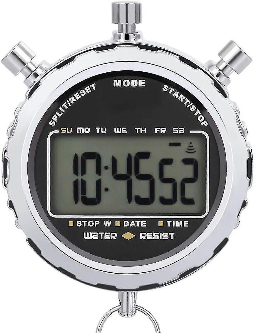 Digital Stopwatch, Handheld Large Lcd Display Waterproof Daily Alarm 1/ ...