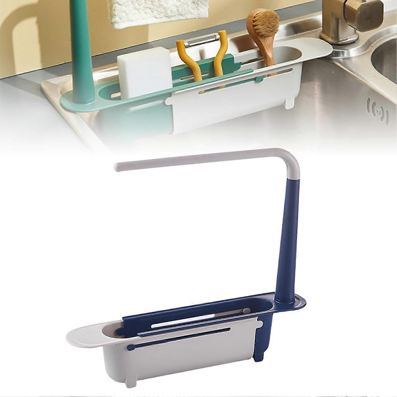 Telescopic Sink Storage Rack Universal Simple Installation Ventilated ...