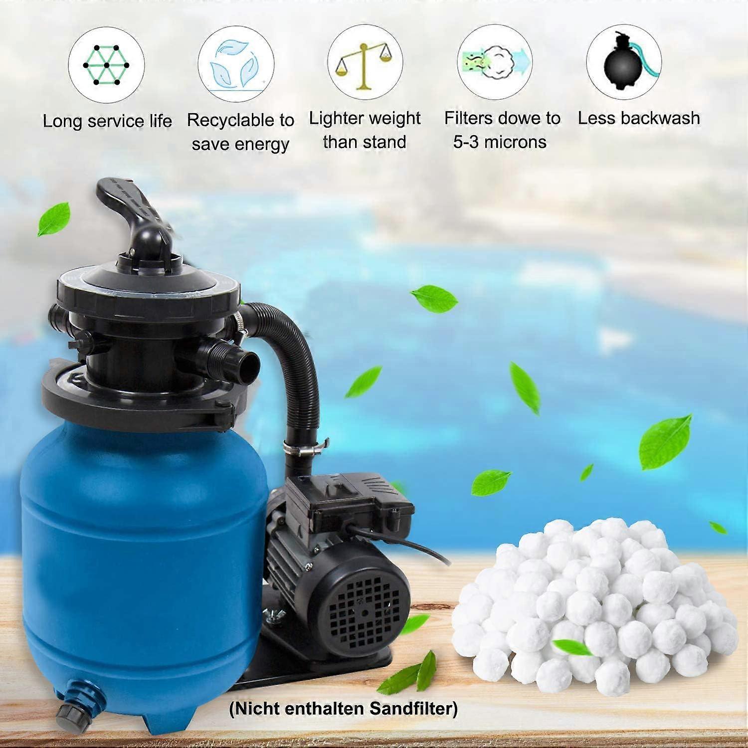 Filter Balls, Filterballs fr sandfilteranlagen 700g Filterblle ersetzen 25 kg Filtersand fr Pool ...