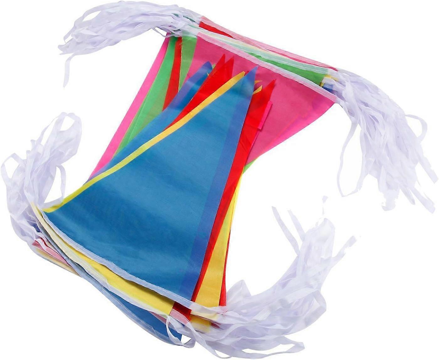 1000ft Multicolor Pennant Banners String Bunting Flag Banner,Nylon ...