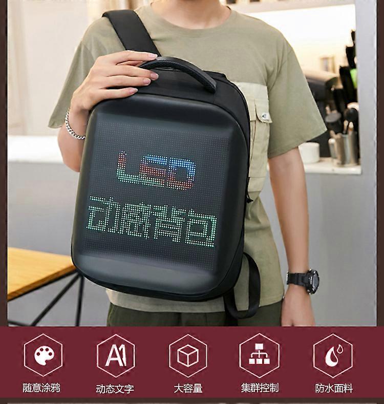 LED Advertising Backpack WIFI Version Portable LED Backpack Magic Smart ...