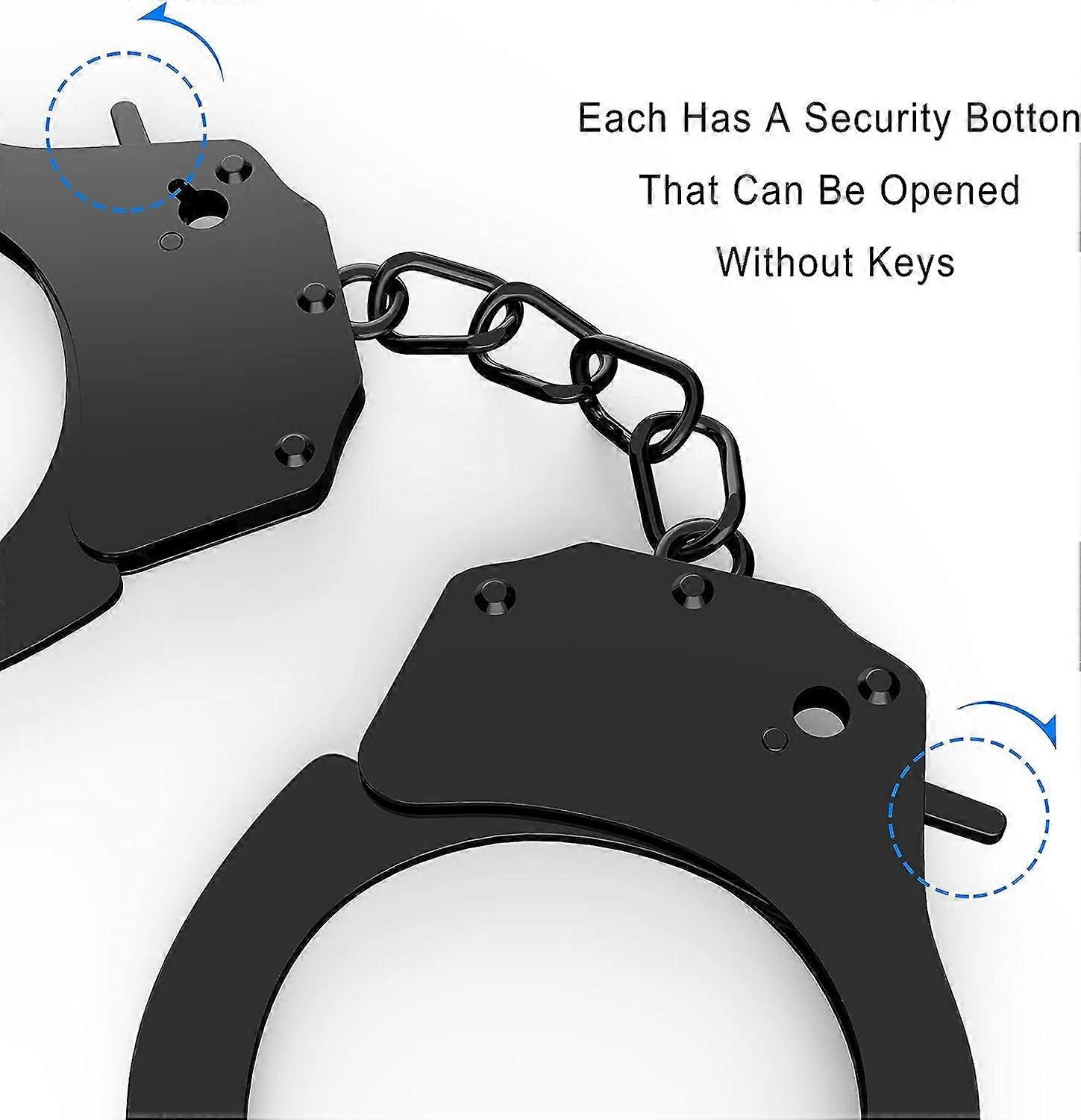 Professional Handcuffs, Metal Handcuffs with Keys Kids Toy Metal ...
