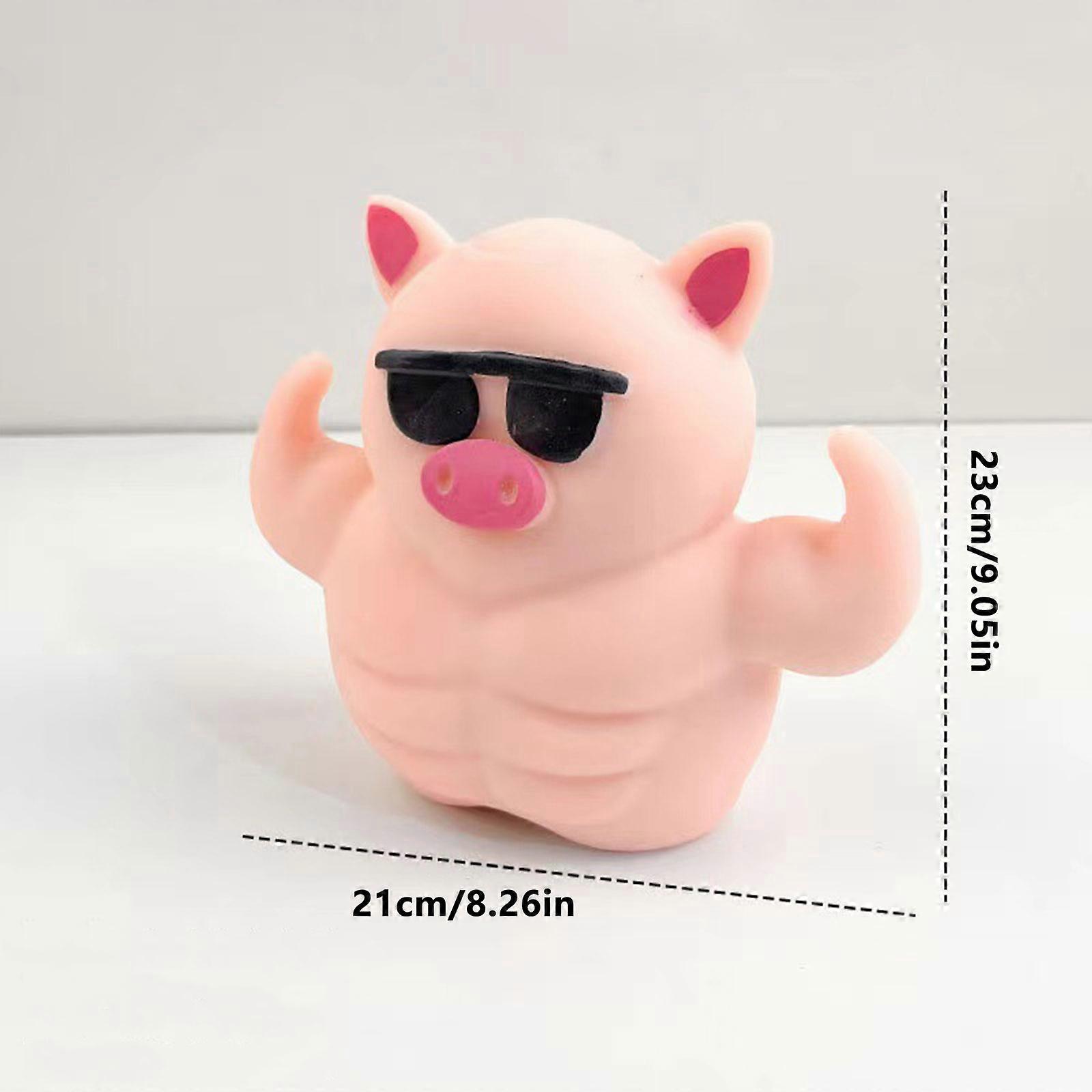 Pink Pig Toy Funny Animal Stress Relief Toys Gifts for Adults Stress ...