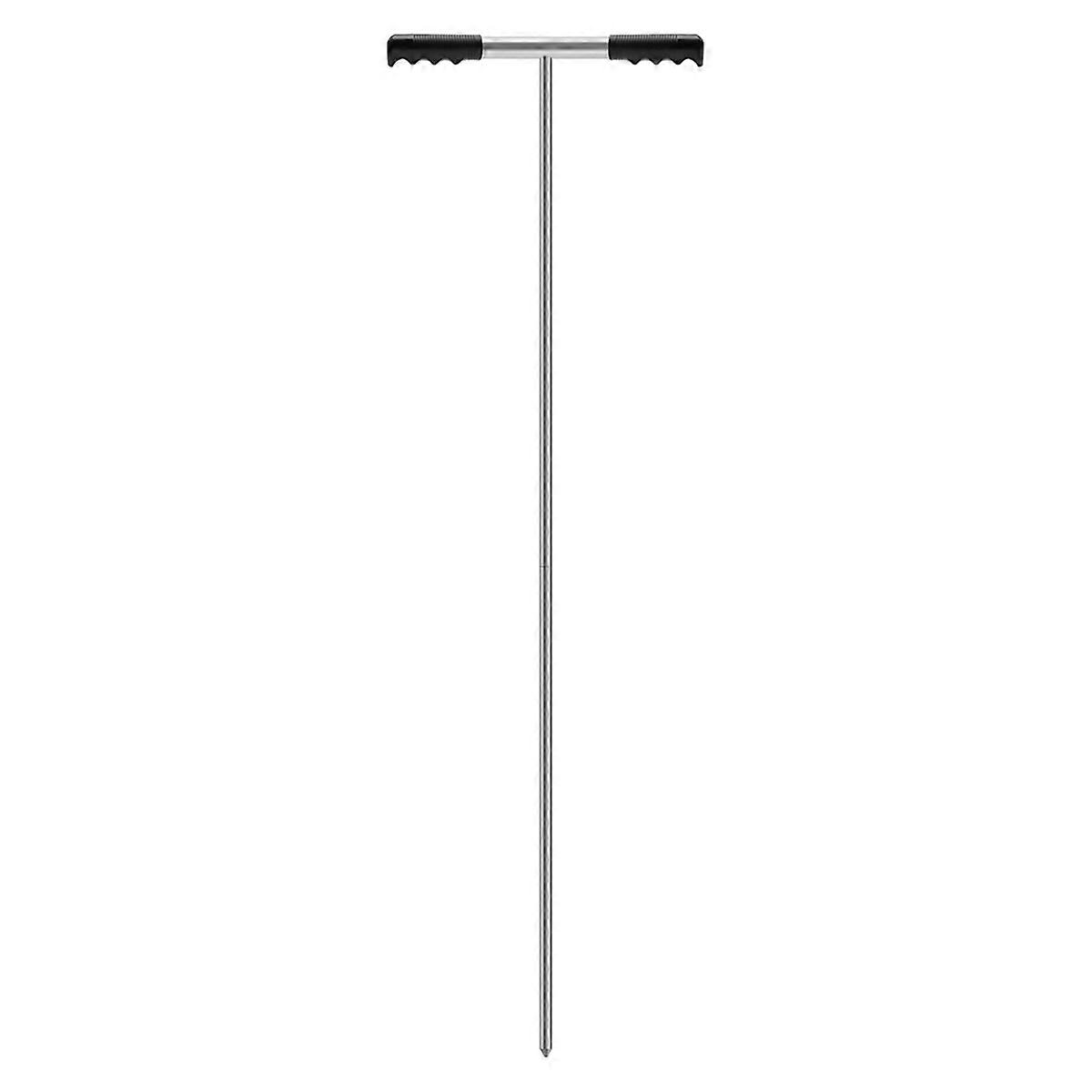 Soil Probe Rod, 32-48 Inch Adjustable Ground Probe Tool with T-Handle ...