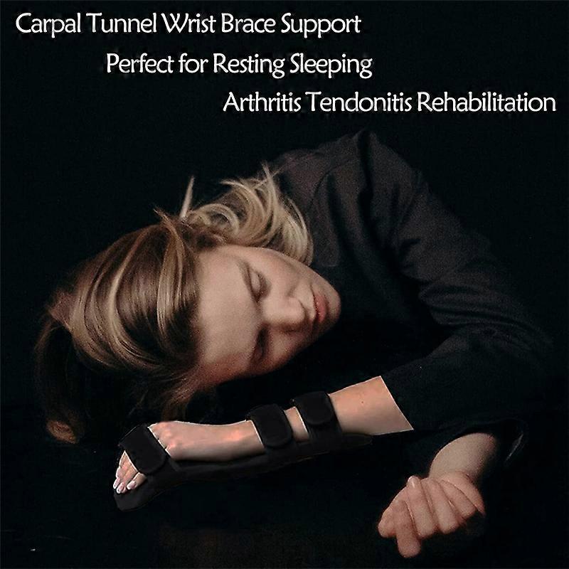 Carpal Tunnels Wrist Brace Night Support, Cockup Hand Wrist Splint for Carpal Tunnels Syndrome ...