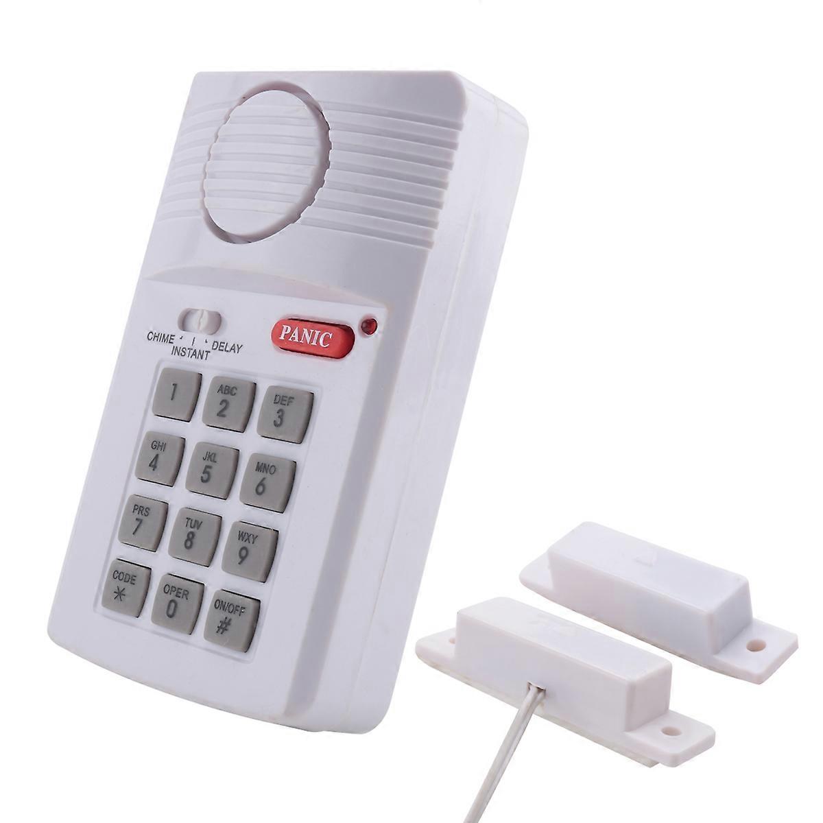 Loud Wireless Door Alarm Security Pin Panic Keypad for Home Office ...