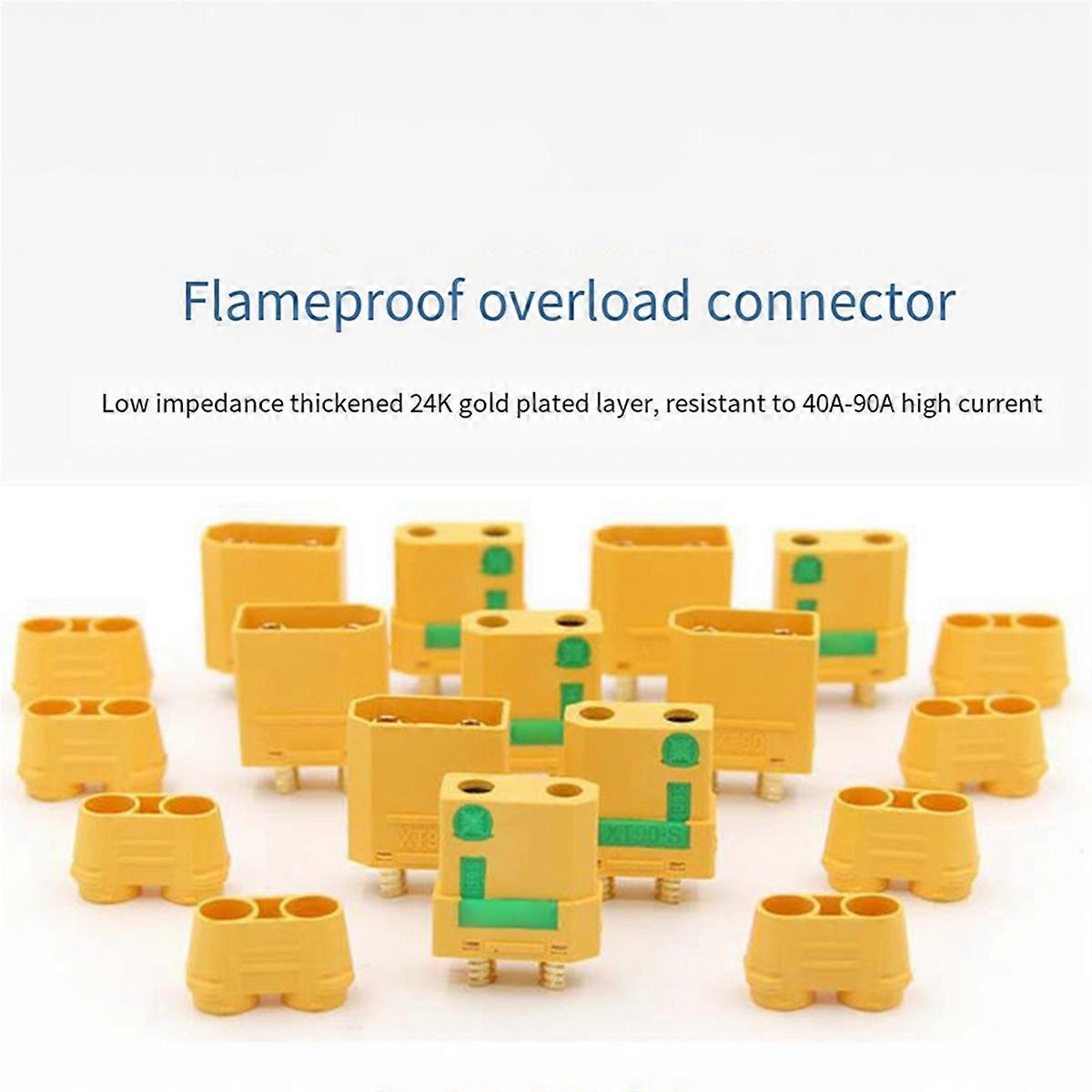 2 Pairs XT90-S Anti Spark Connector Male + Female Connector Plug | Fruugo UK