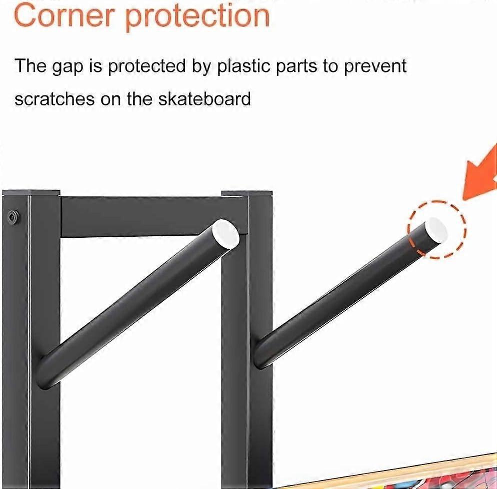 Floor-Standing Snowboard Rack, Ski Display Shelf, Home Gym Organize ...