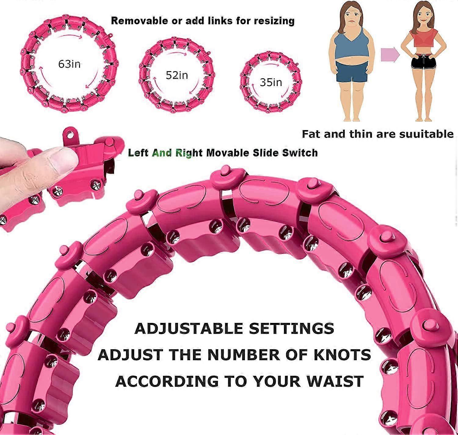 Weighted Smart Hula Ring Hoops, Weighted Hula Hoop With Auto-Spinning ...