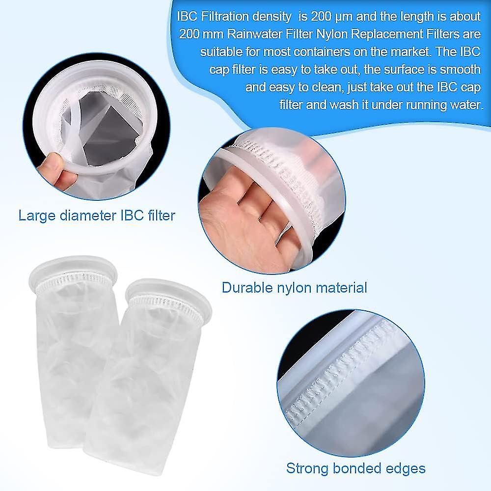 2 Pcs Nylon Ibc Filter, Ibc Rainwater Tank Filter Washable Ibc ...