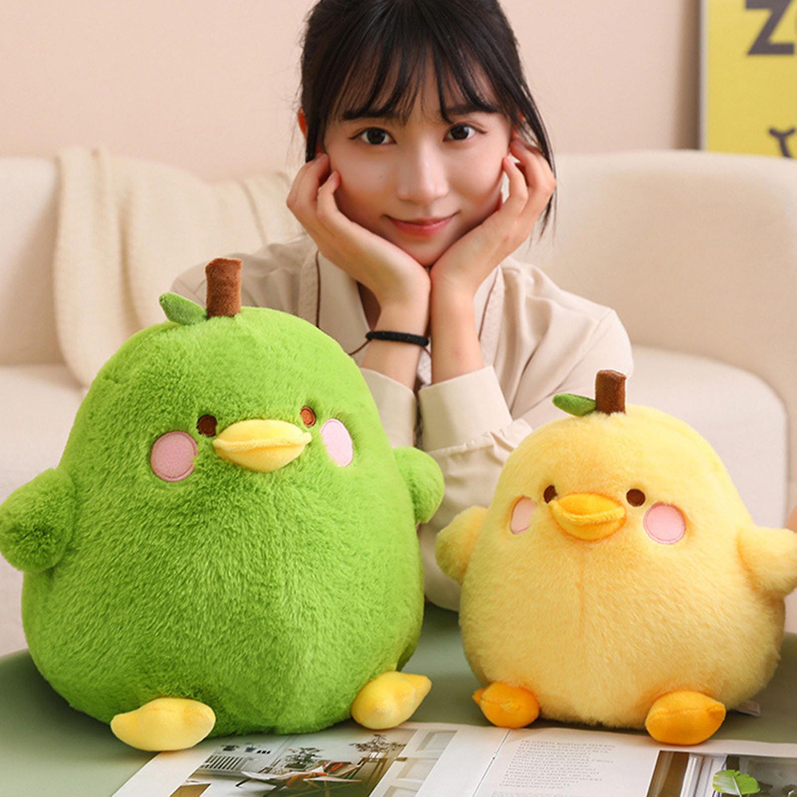 Pear Duck Doll 2-in-1 Plush Toy Soft Stuffed Animal Sofa Cushion Duck ...
