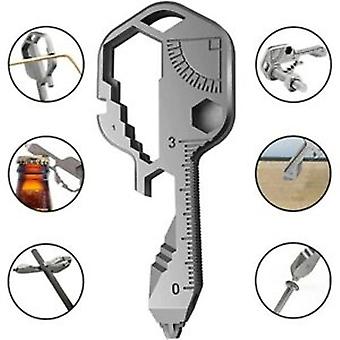 24 in 1 Multi-tool Key Shaped Pocket Tool Keychain Bottle Opener Wrench ...