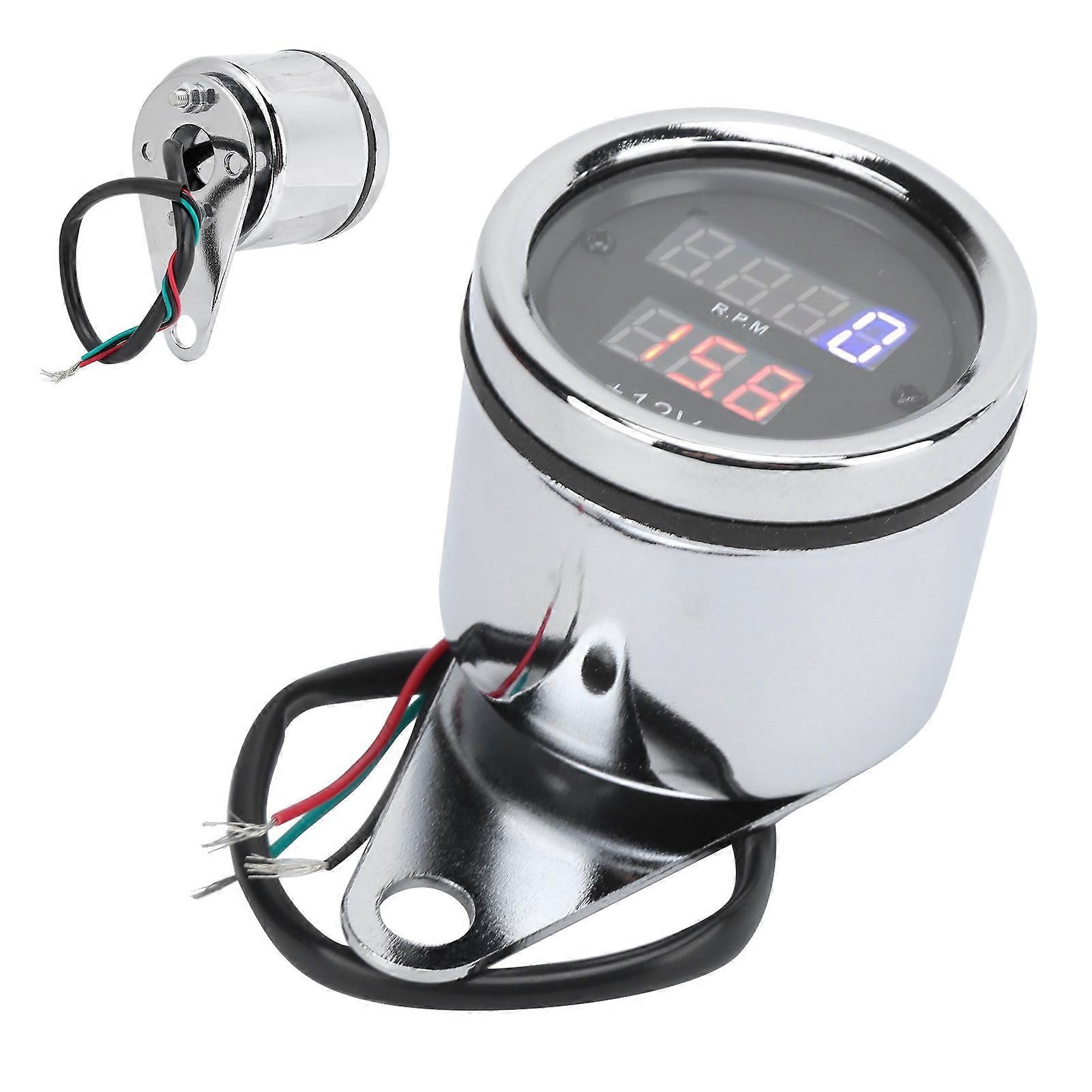 Motorcycle 3 in 1 Tachometer Speedometer Odograph LCD Display UV ...