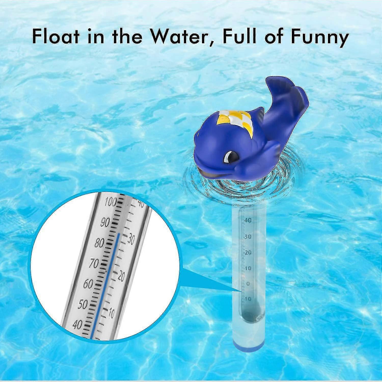 Swimming Pool Floating Thermometer, Pool Thermometer With Rope, Cute ...