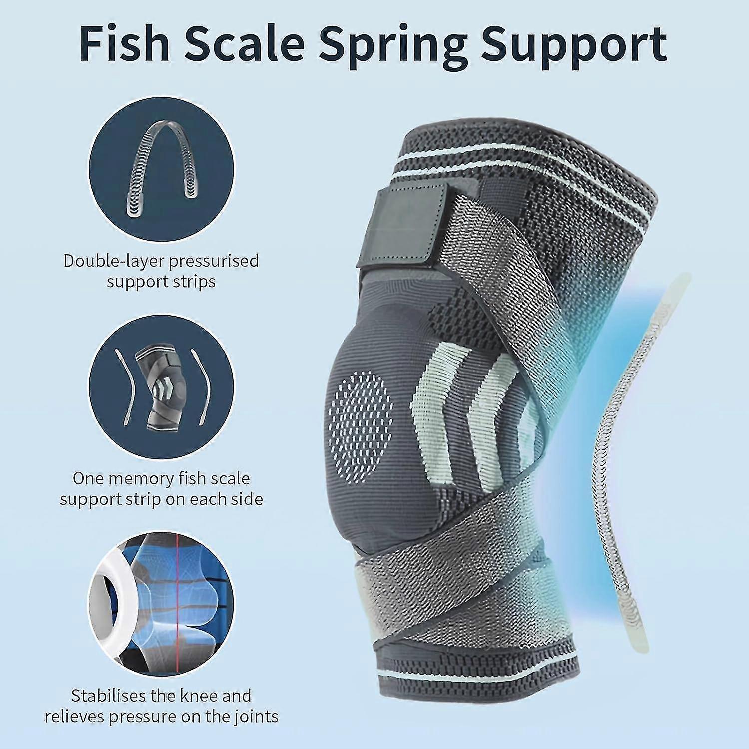 Knee Support Brace For Men Women, Professional Knee Compression Sleeve ...