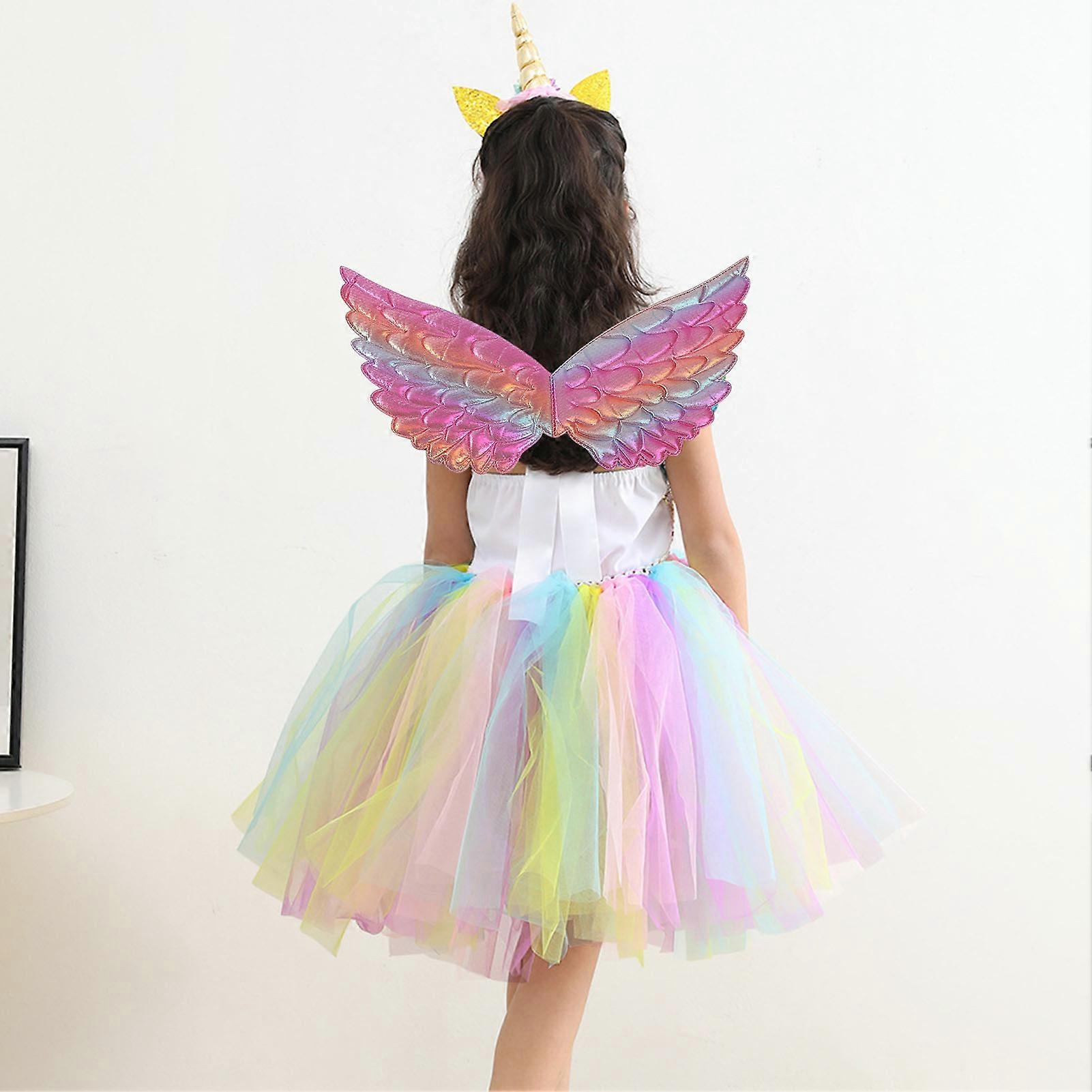 Children Performance Angel Wings Colorful Princess Look Lightweight ...