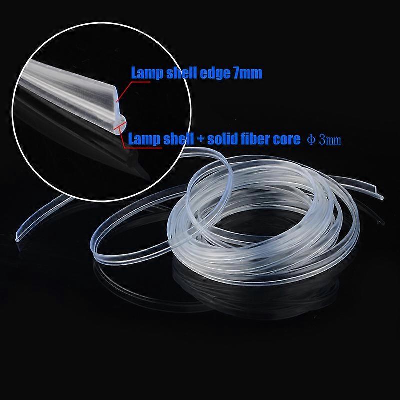 3mm Fiber Optic Neon Wire Extended Strip Invisible Light Guide ...