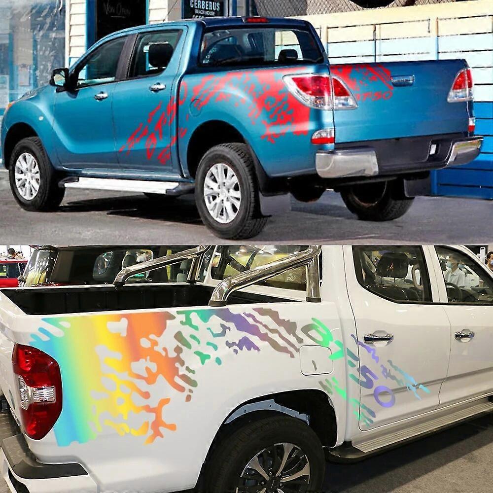 Pickup Body Side Stickers For Mazda BT50 BT 50 Truck Graphics Splash ...