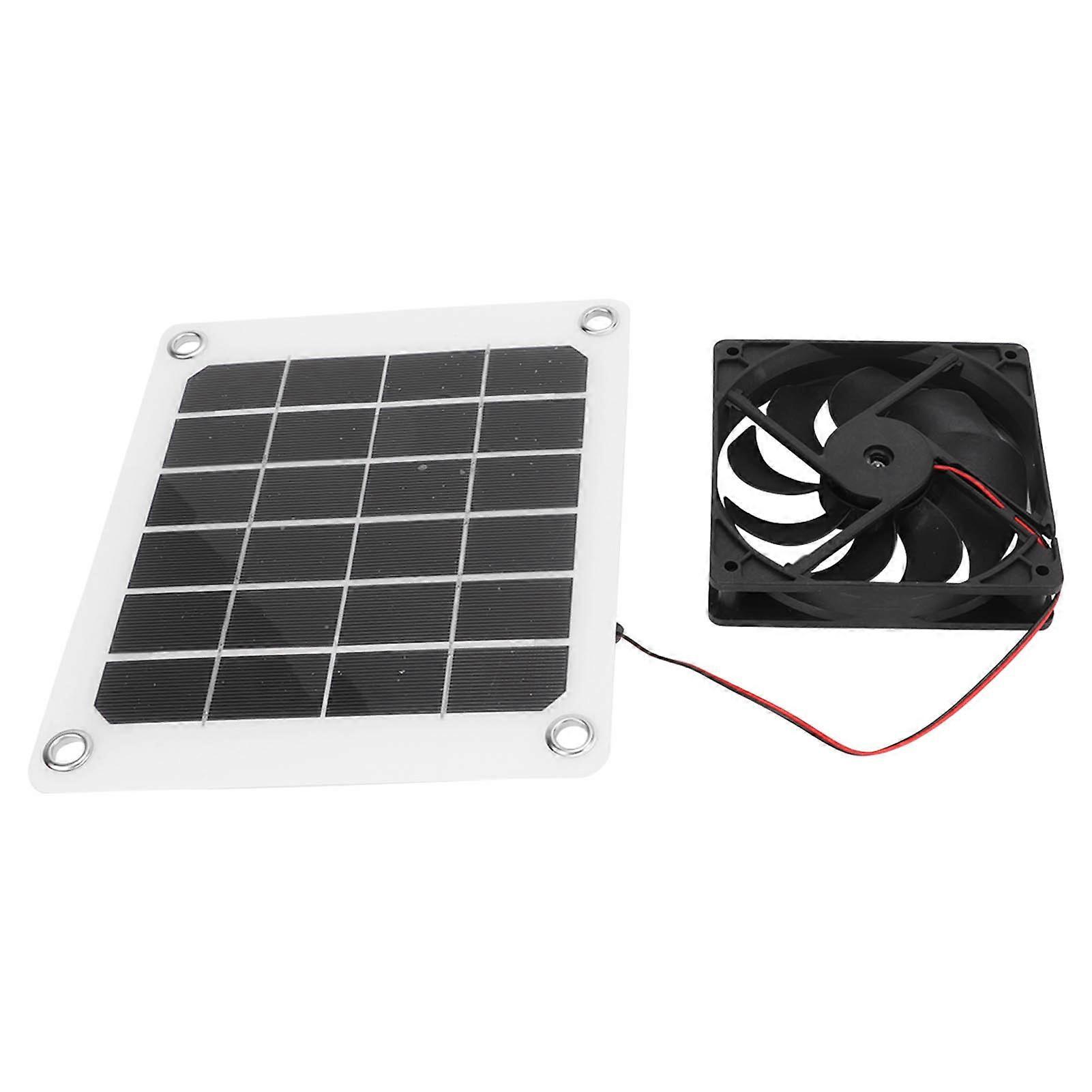 10W Solar Powered Exhaust Fan 5V Waterproof Portable Monocrystalline ...