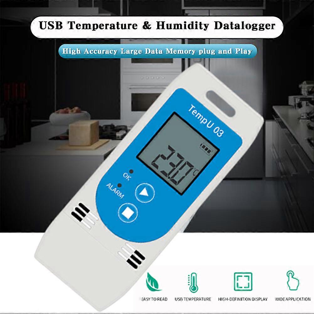 USB Temperature Data Recorder Reusable Relative Data Humiture Recording ...