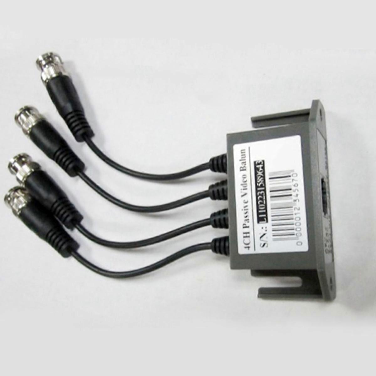 4-Channel Video Balun BNC UTP CAT5 Transmitter BNC to UTP RJ45 CCTV Via Twisted Pairs for AHD ...