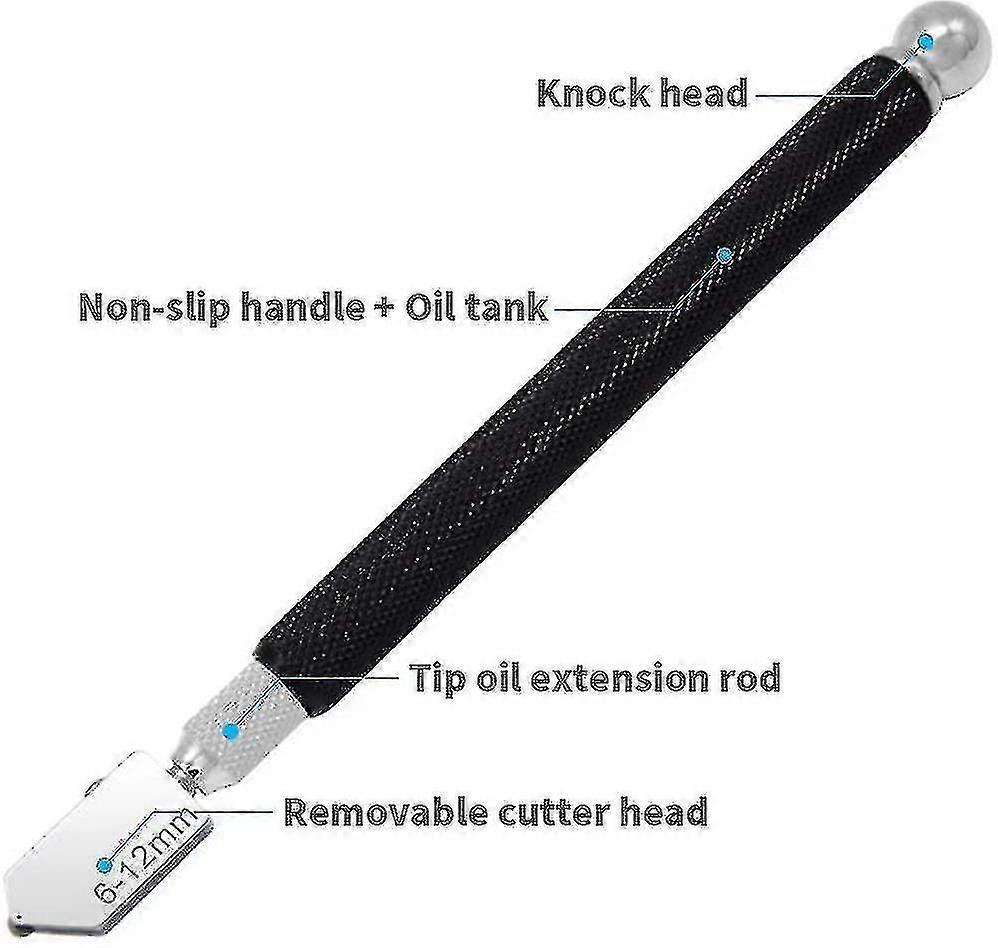 Professional Glass Cutter, Manual Glass Cutter, Diamond Glass Cutter ...