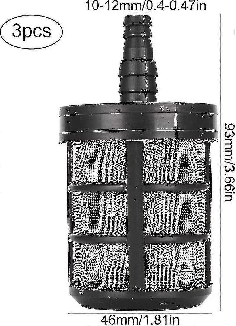 3 Pcs Strainer Suction Pipe Filter Water Suction Pump Strainer Double ...