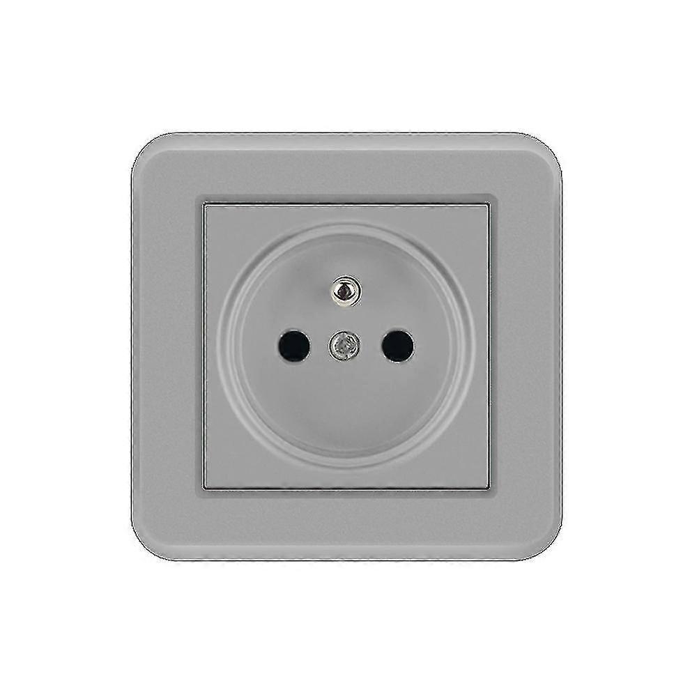 French Socket 16a European Socket Type 82 Recessed Wall Socket Pc Gray ...