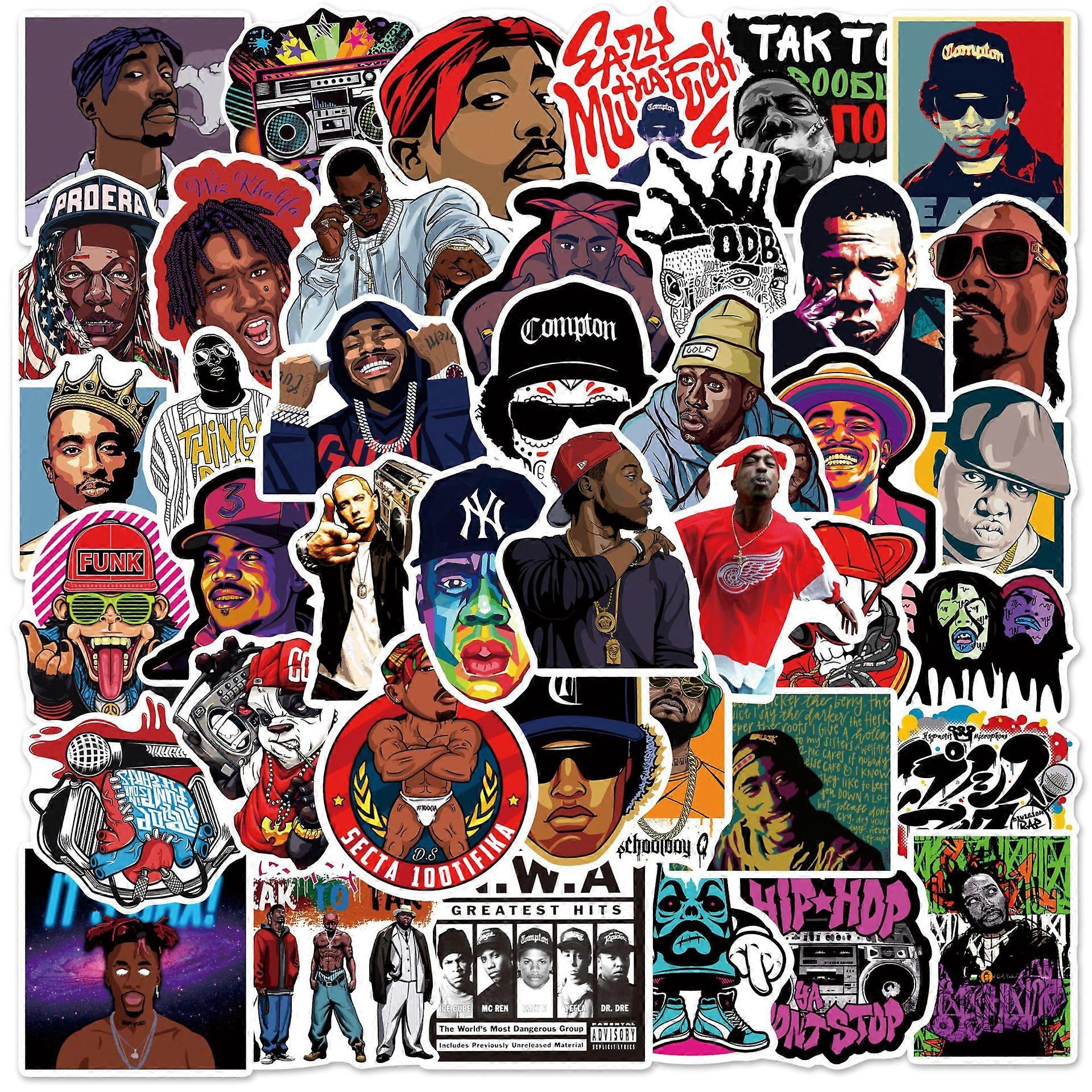 Stickers hip hop - 50 pcs multicolour | Fruugo AU