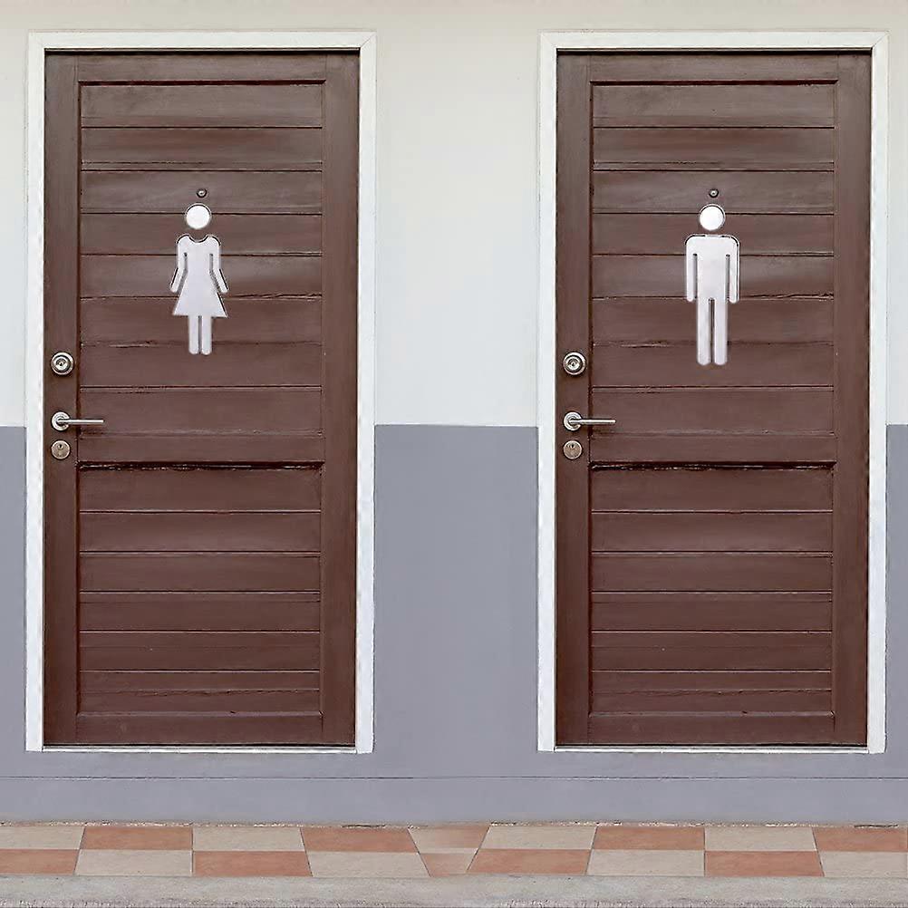 WC-skilte Mand Kvinde Toilet Mand Kvindelige tegn WC piktogram Dørplade ...