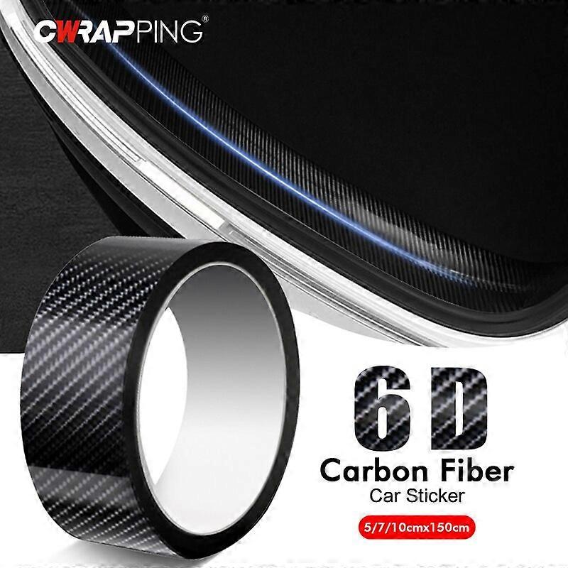 Car Sticker Glossy Black Carbon Fiber Pattern Waterproof 3D/6D Carbon ...