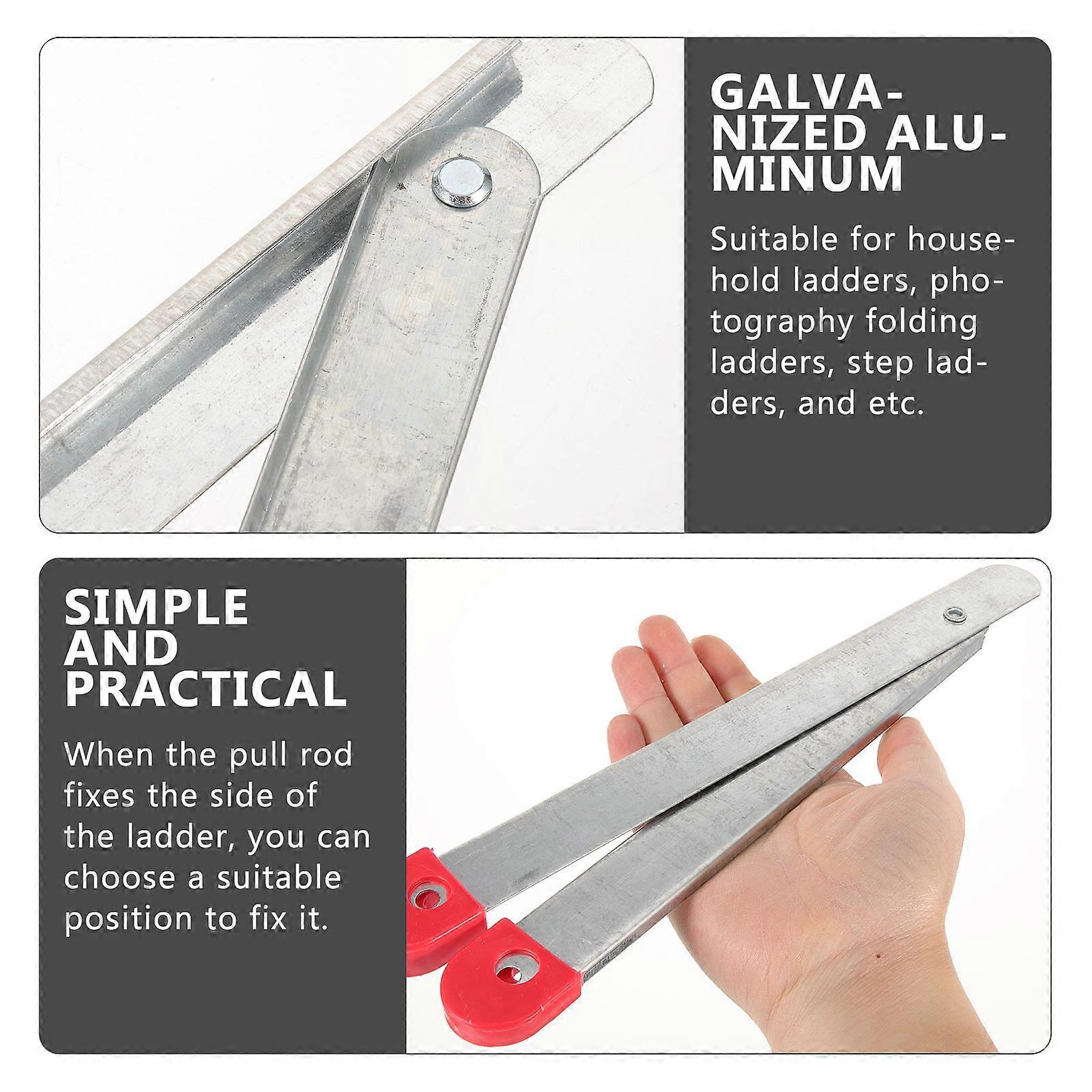 2pcs Folding Ladder Hinge 47cm Ladder Joint Connector Lock Switch Hasp ...