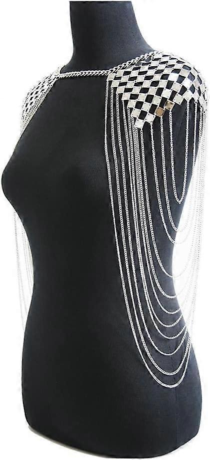 Body shoulder chain multi layer tassels shoulder chain body chain with ...