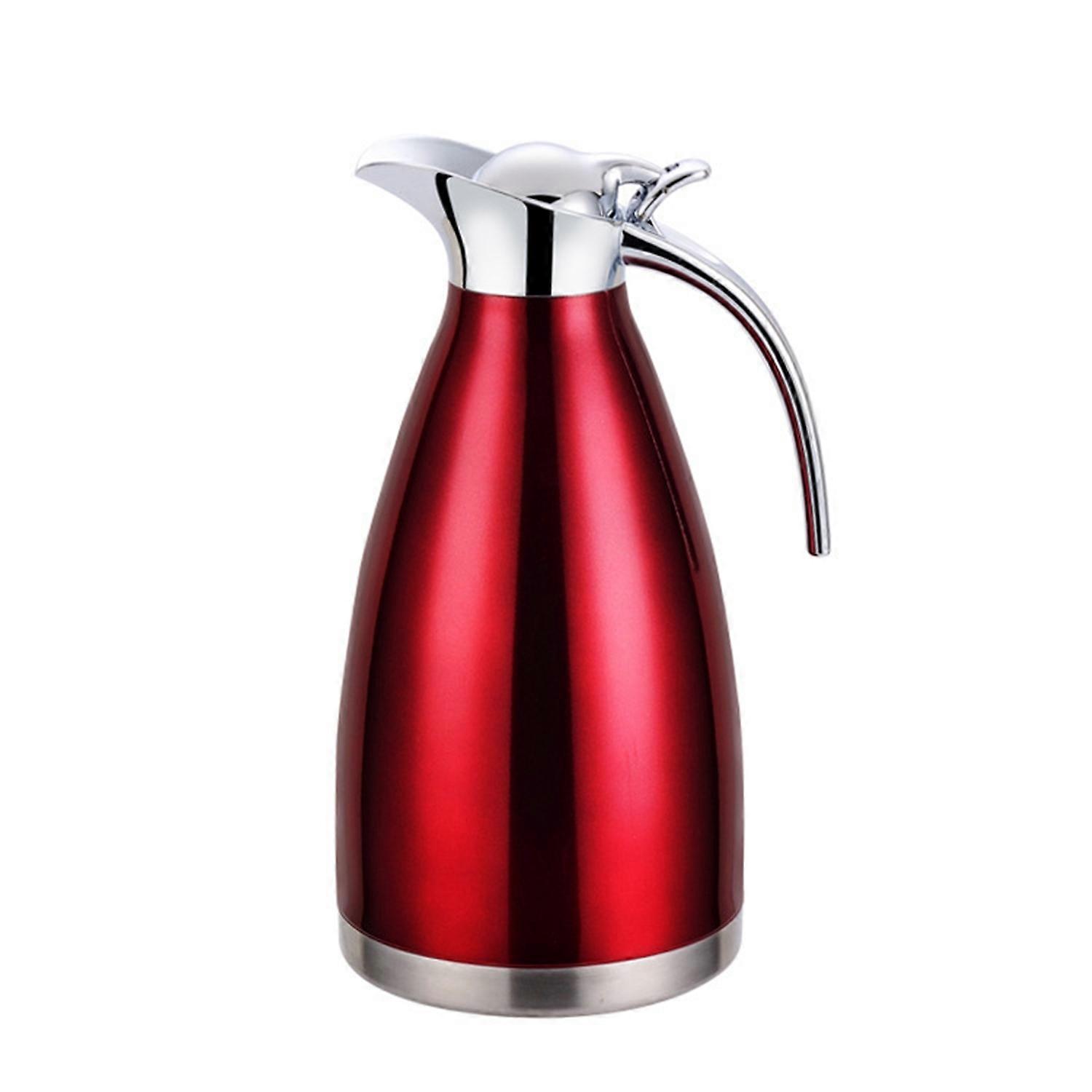 2L Stainless Steel Thermal Kettle Flask Jug Double Layer Insulation Pot for Tea Coffee Hot Water ...