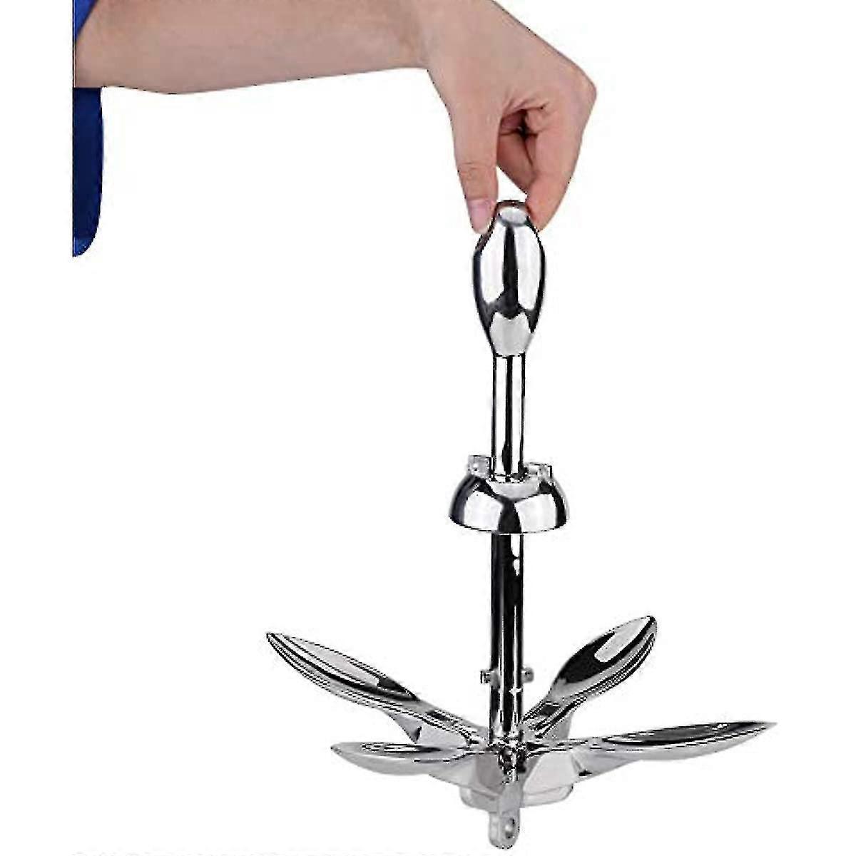 Grapnel Boat 15kg Stainless Steel Boat Folding Grapnel Anchor Docking ...